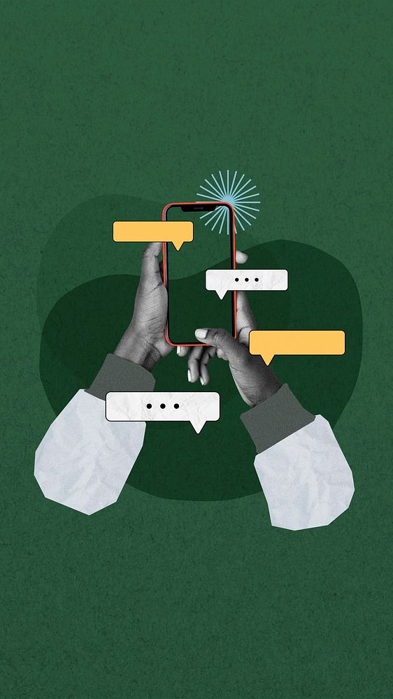 Mobile texting phone wallpaper, communication | Premium Photo - rawpixel