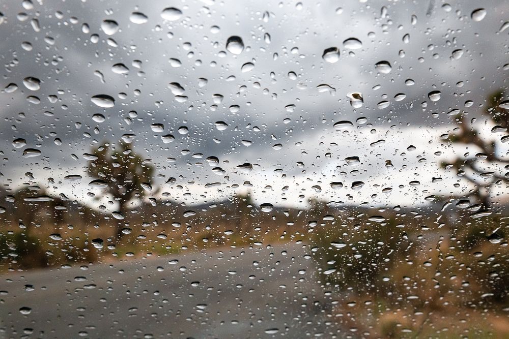 Rain on windshield. | Free Photo - rawpixel