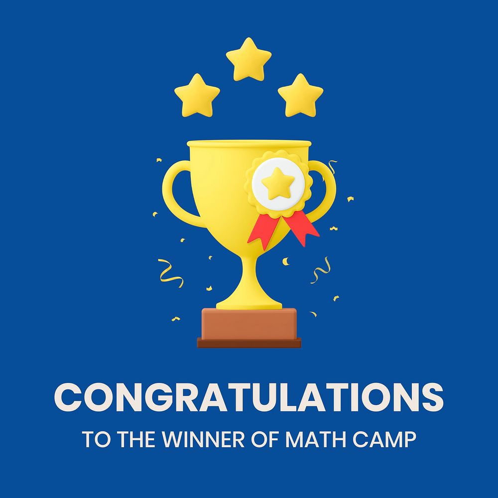 Editable award Instagram post template, | Premium PSD Template - rawpixel