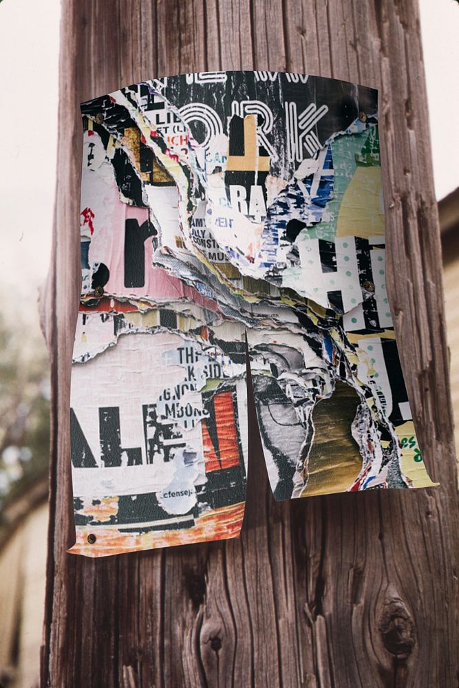 Ripped poster mockup psd | Premium PSD Mockup - rawpixel