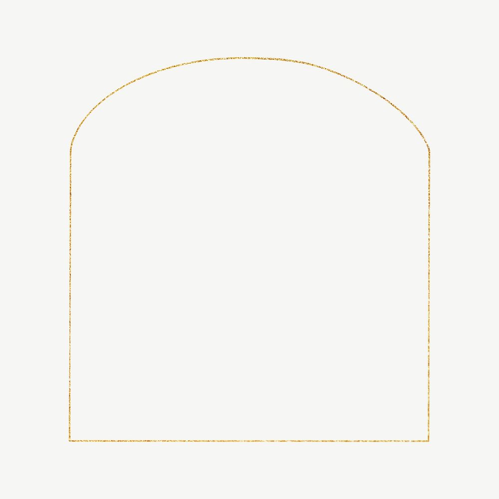 Simple gold arch frame collage | Premium PSD - rawpixel