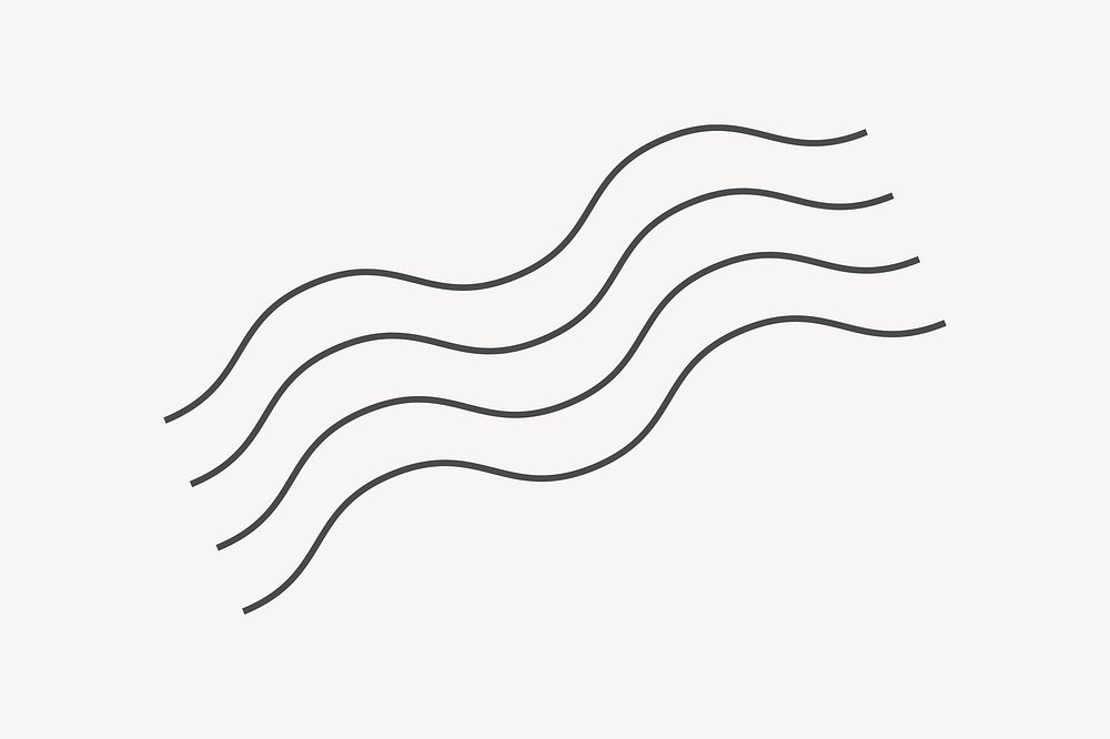 Wavy postage stamp lines vector | Free Vector - rawpixel