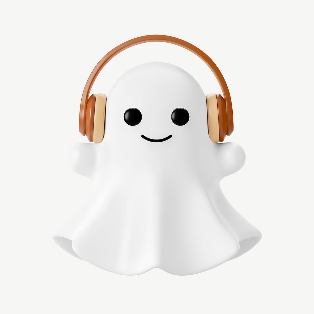 3D halloween ghost, collage element | Premium PSD - rawpixel