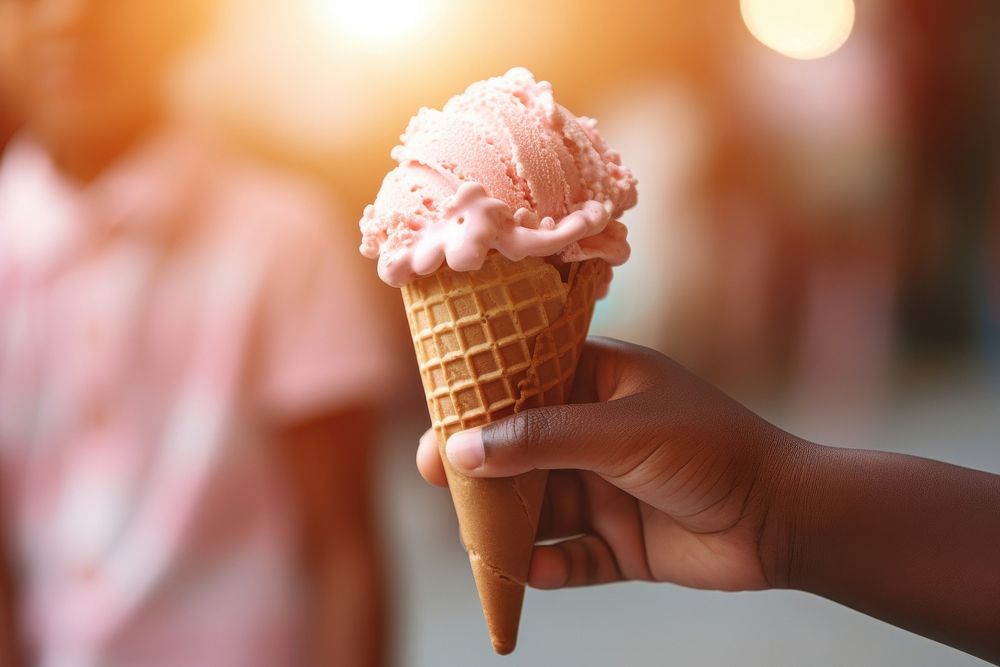 Dessert holding cream food. AI | Free Photo - rawpixel