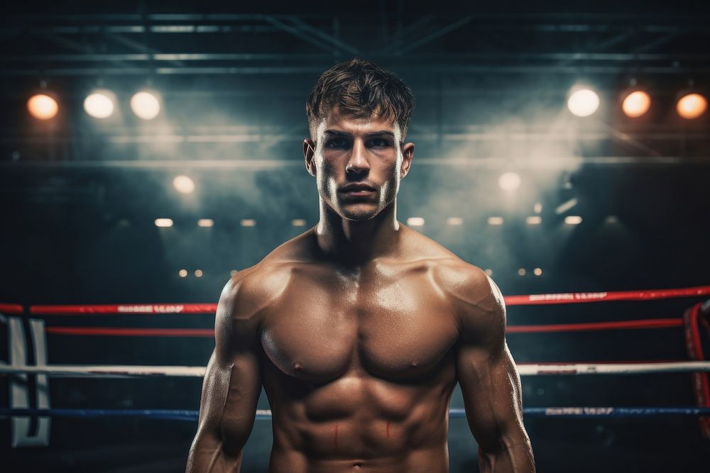 Portrait boxing adult determination. AI | Free Photo - rawpixel
