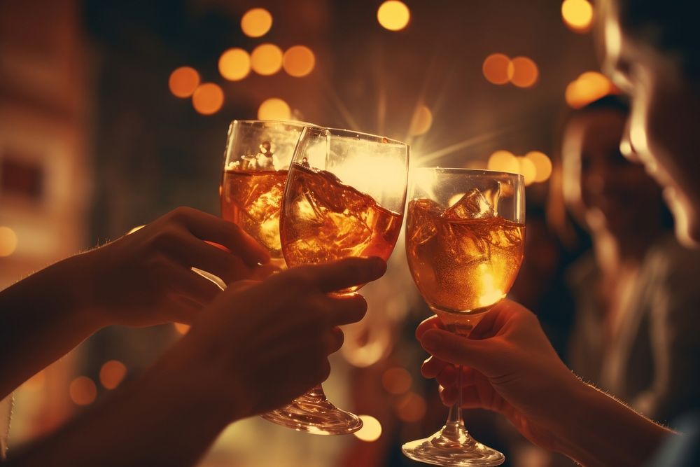 Drink celebration cocktail glass. AI | Free Photo - rawpixel