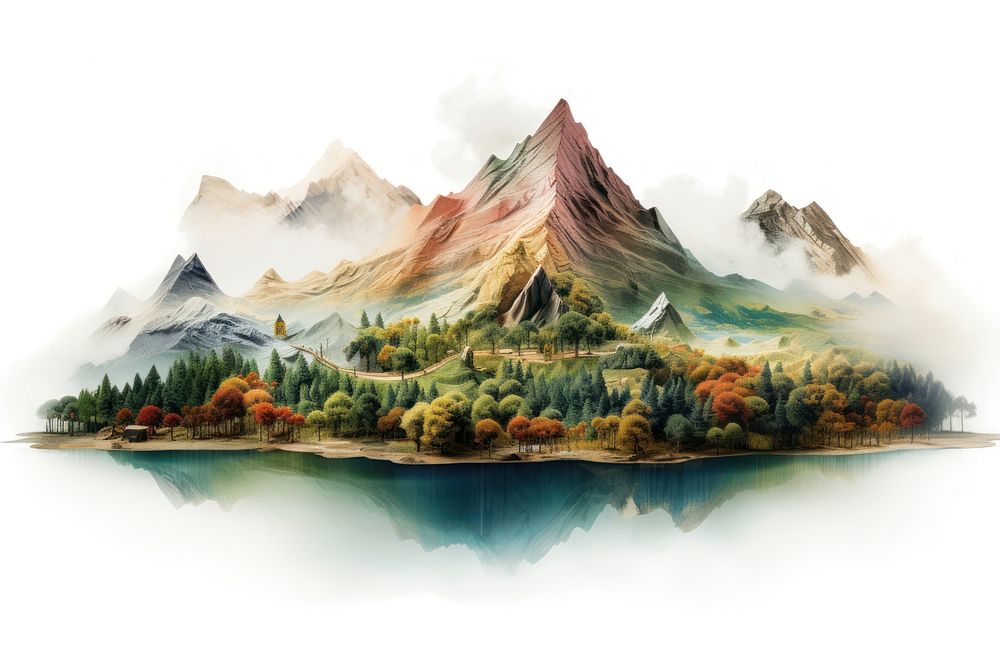 Mountain landscape panoramic outdoors. AI | Free Photo - rawpixel