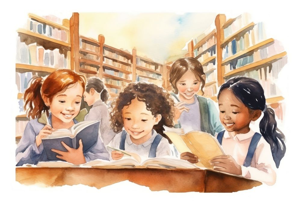 Library reading student book. AI | Free Photo - rawpixel