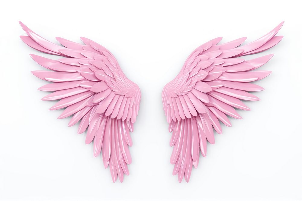 Angel wings pink bird art. | Free Photo Illustration - rawpixel
