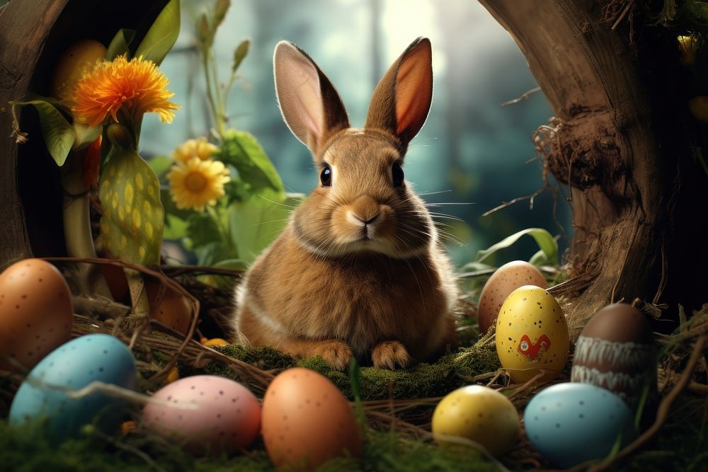 Rodent animal mammal easter. AI | Free Photo - rawpixel