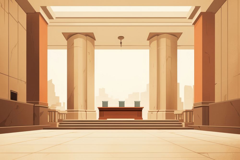 Architecture building lobby courthouse. AI | Free Photo Illustration ...