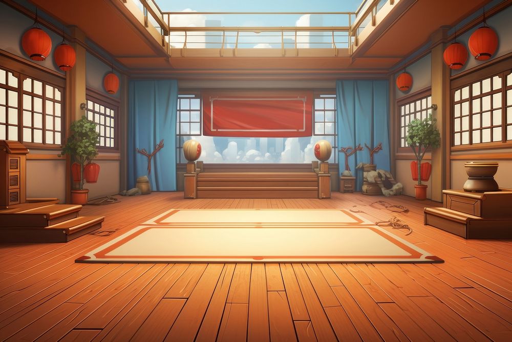 Architecture building flooring cartoon. AI | Free Photo Illustration ...