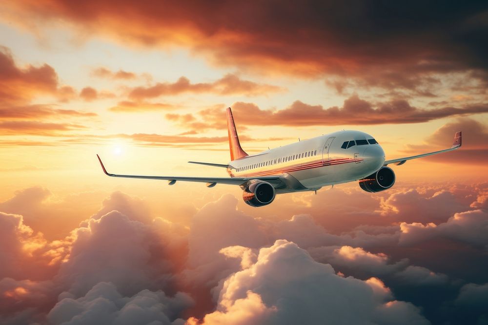 Airplane aircraft airliner vehicle. AI | Free Photo - rawpixel