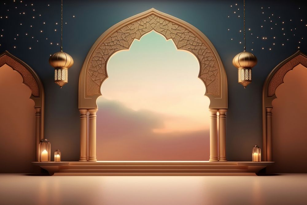 Lighting architecture building spirituality. AI | Free Photo ...