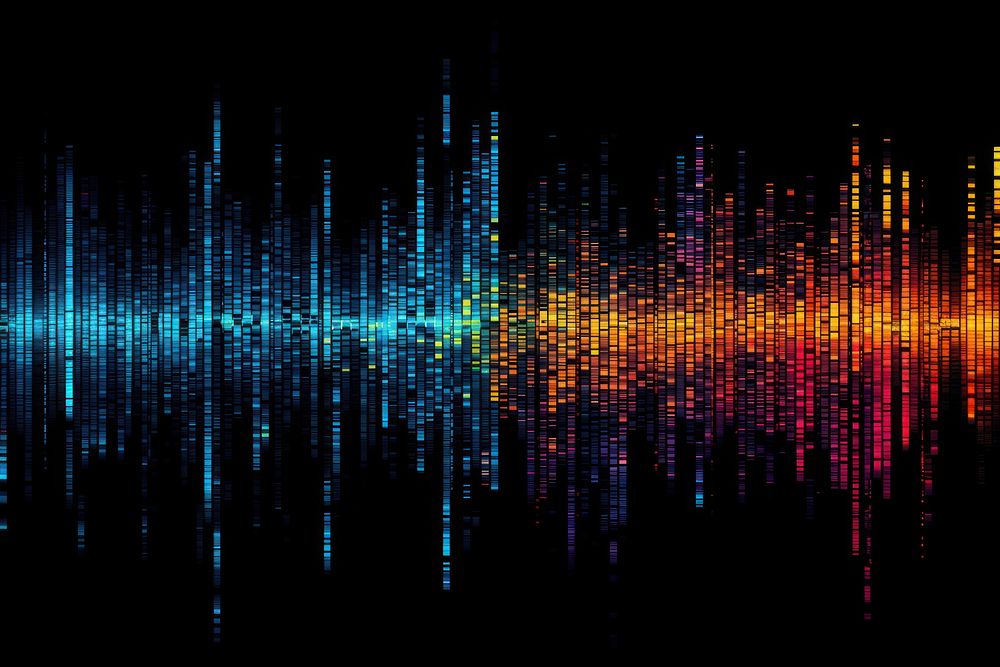 Rainbow sound wave effect | Free Photo - rawpixel