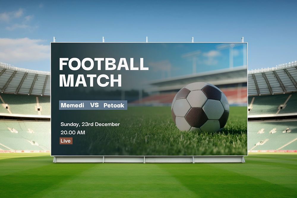 Stadium sign mockup, billboard sign | Premium PSD Mockup - rawpixel