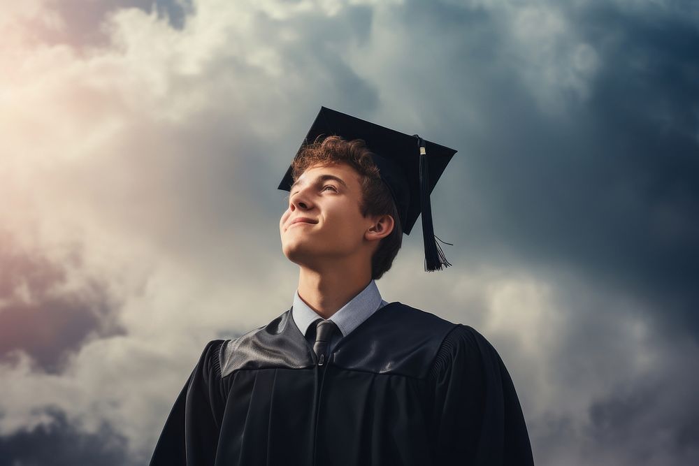 Graduation portrait student looking. AI | Free Photo - rawpixel