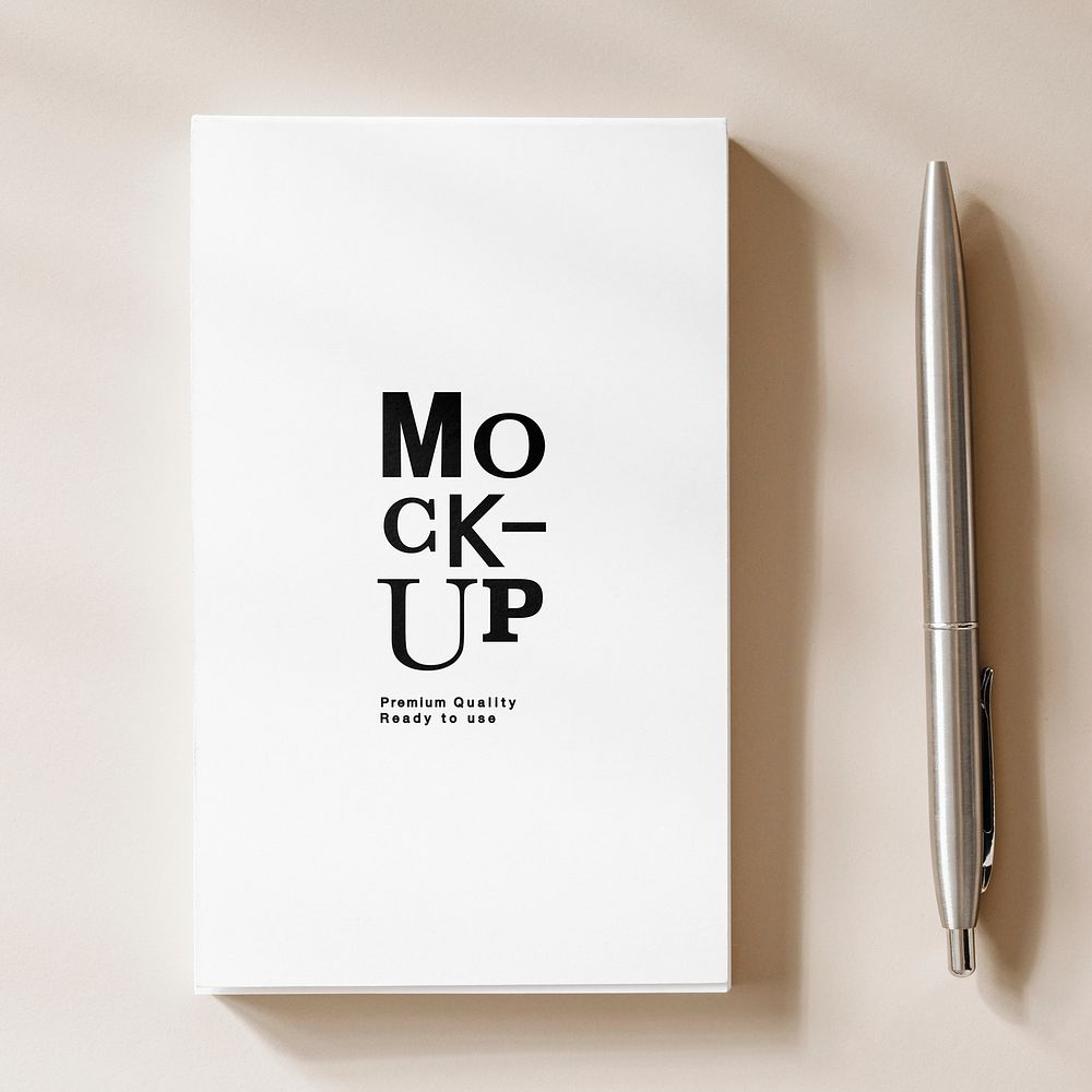 Pen and white notebook mockup | Premium PSD Mockup - rawpixel