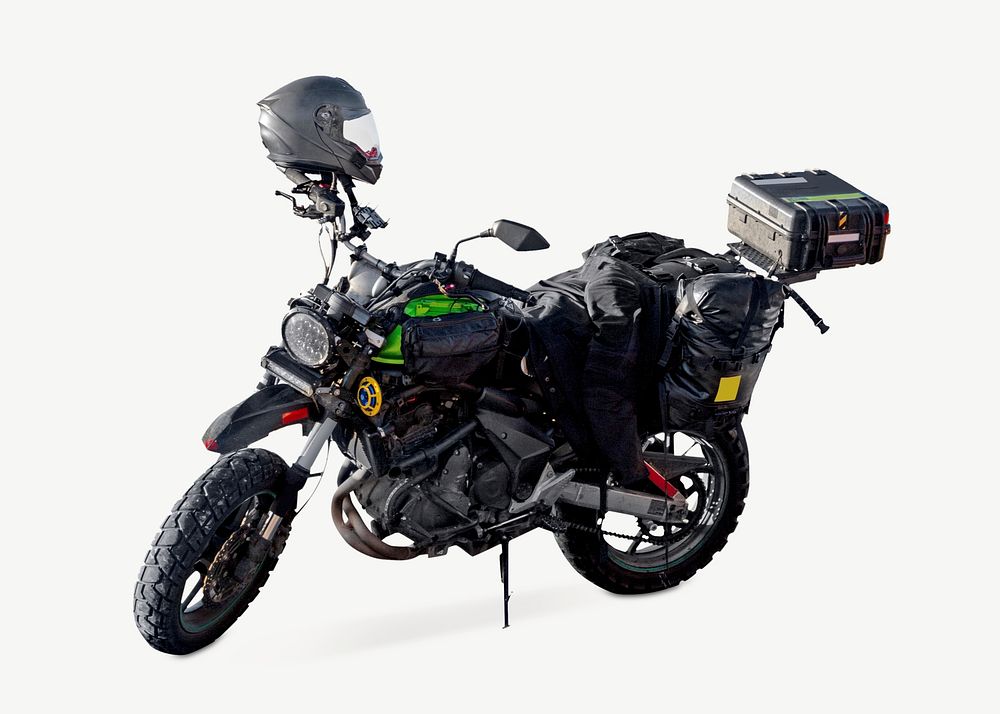 Adventure big bike collage element | Free PSD - rawpixel