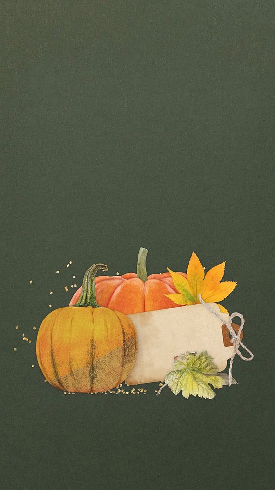 Aesthetic Autumn pumpkin iPhone wallpaper, | Premium Photo - rawpixel