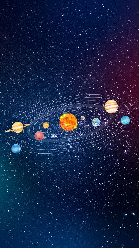 Aesthetic solar system phone wallpaper, | Premium Photo - rawpixel