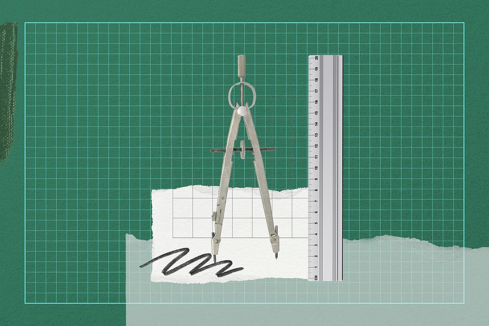 Mathematics aesthetic, paper collage art | Premium Photo - rawpixel