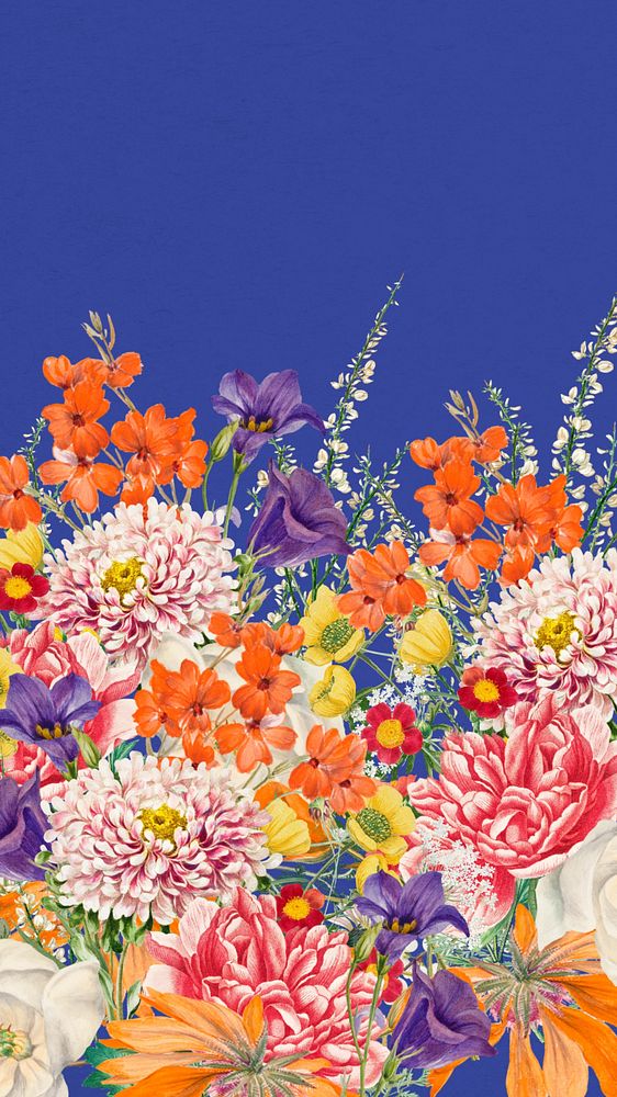 Wedding flowers border phone wallpaper, | Premium Photo - rawpixel