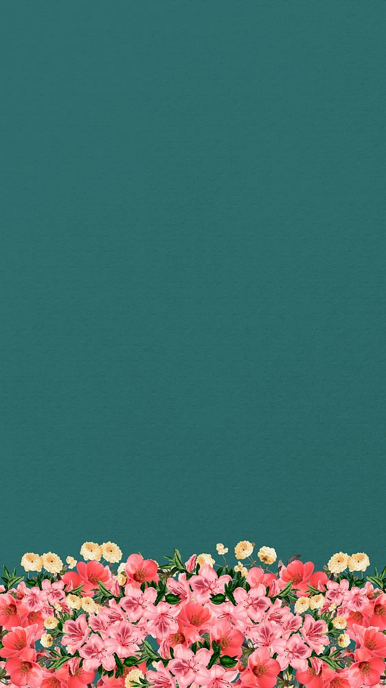 Green azalea flowers phone wallpaper, | Premium Photo - rawpixel