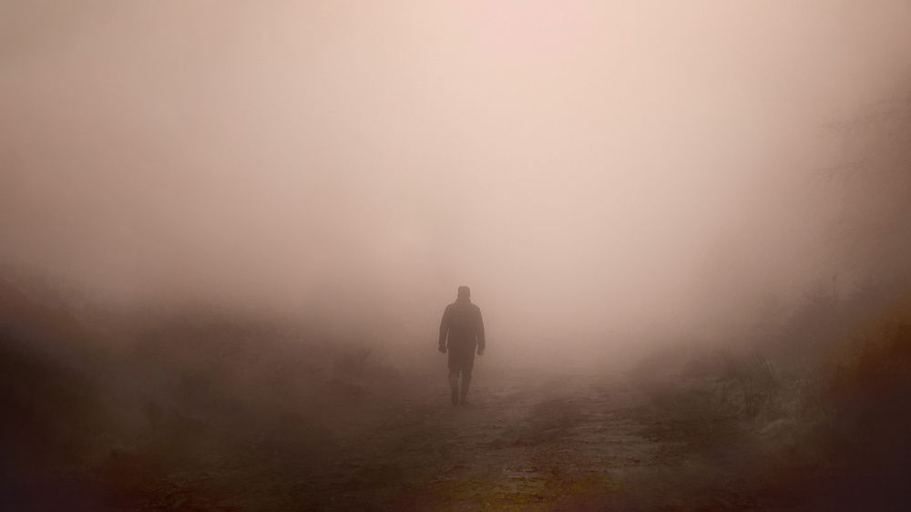 Man in fog computer wallpaper | Premium Photo - rawpixel