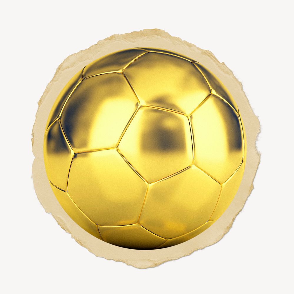 Gold football ripped paper, sport | Free Photo - rawpixel