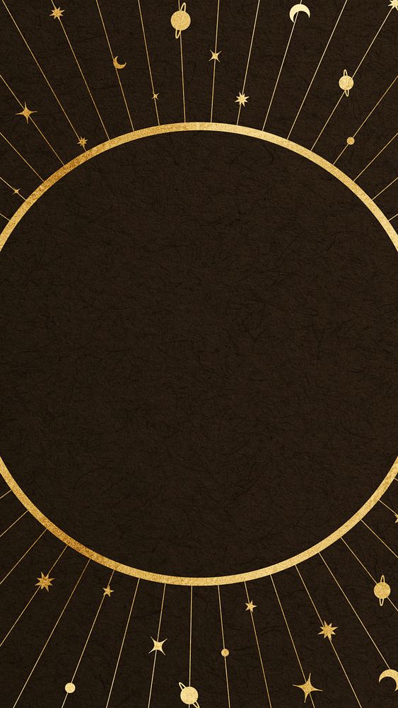 Celestial astrology frame mobile wallpaper, | Premium Photo - rawpixel