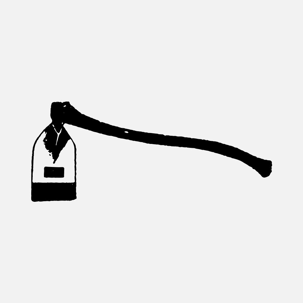 Spade sticker, black ink drawing | Premium Vector Illustration - rawpixel