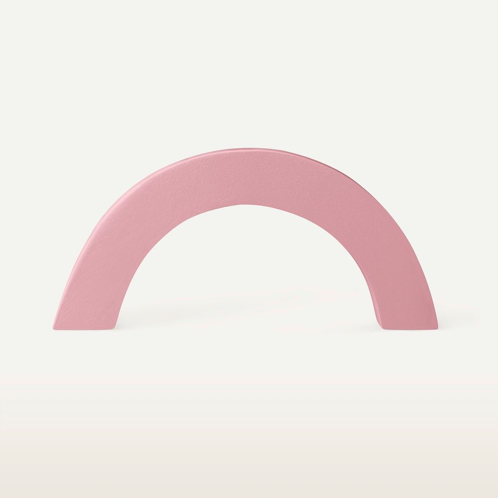 Pastel pink arch shape, geometric | Free Photo - rawpixel