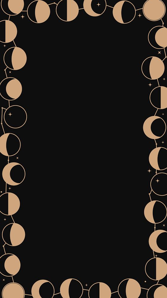 Moon phone wallpaper frame, celestial | Premium Vector - rawpixel