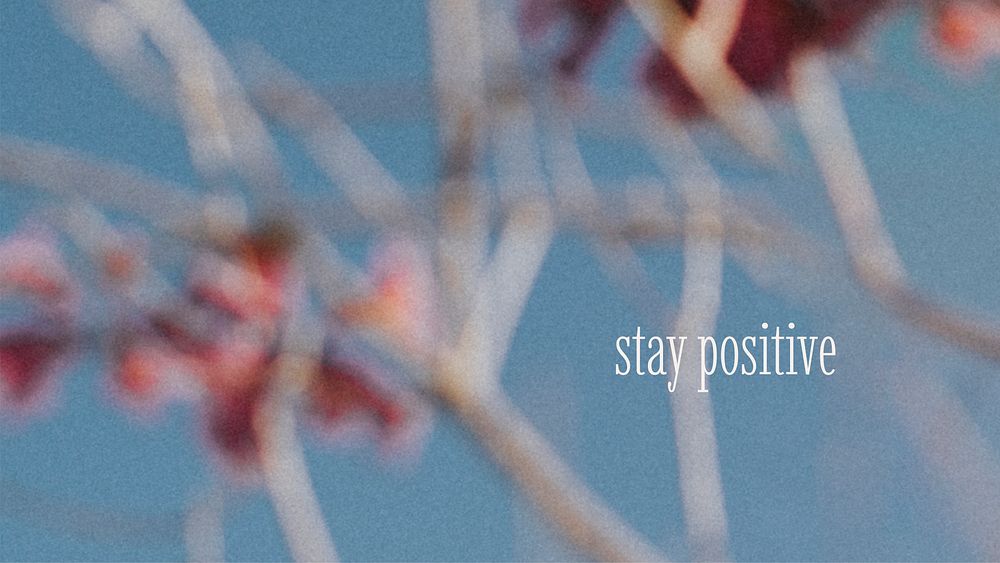 Stay positive banner template, Autumn | Free PSD Template - rawpixel