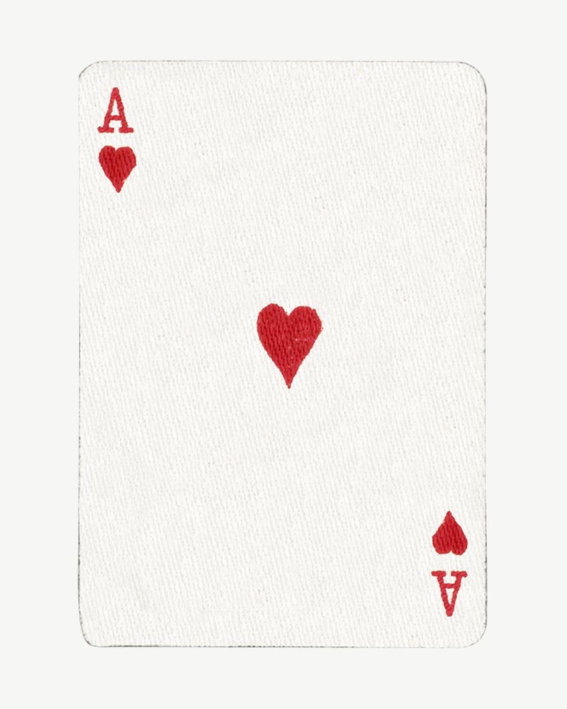 Ace heart poker card collage | Premium PSD Illustration - rawpixel