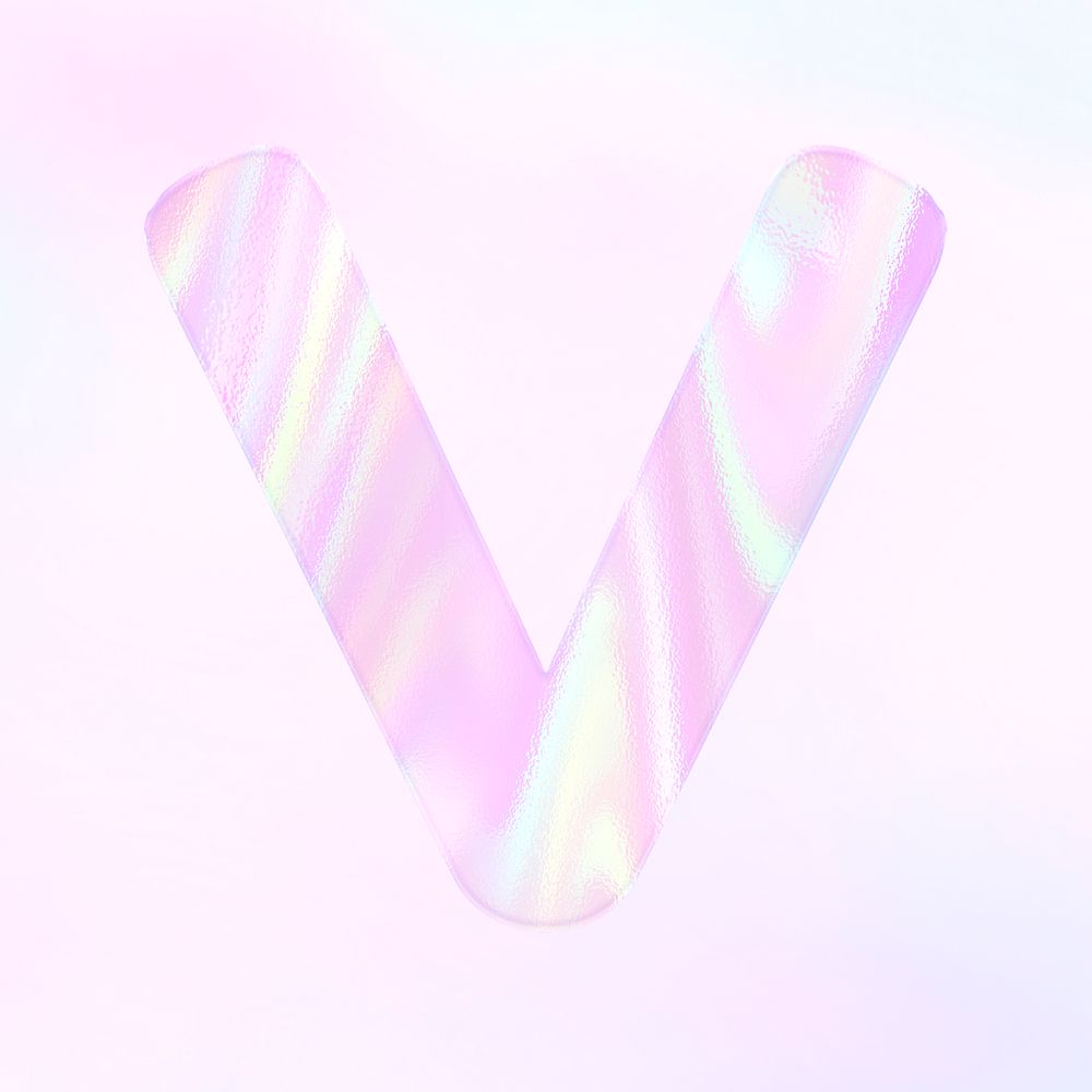 Letter V sticker psd pink | Free PSD - rawpixel