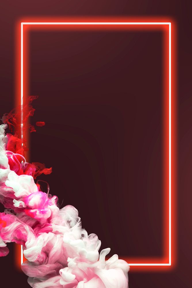 Glowing neon frame gradient red | Free Photo - rawpixel