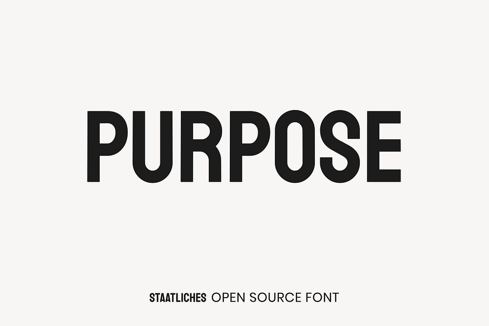 Staatliches open source font by Brian | Free Font Add-on - rawpixel