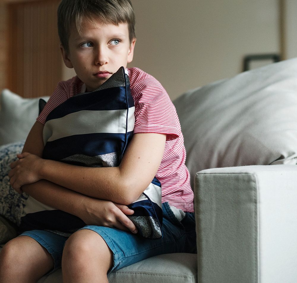 Young Caucasian boy with stressed | Free Photo - rawpixel