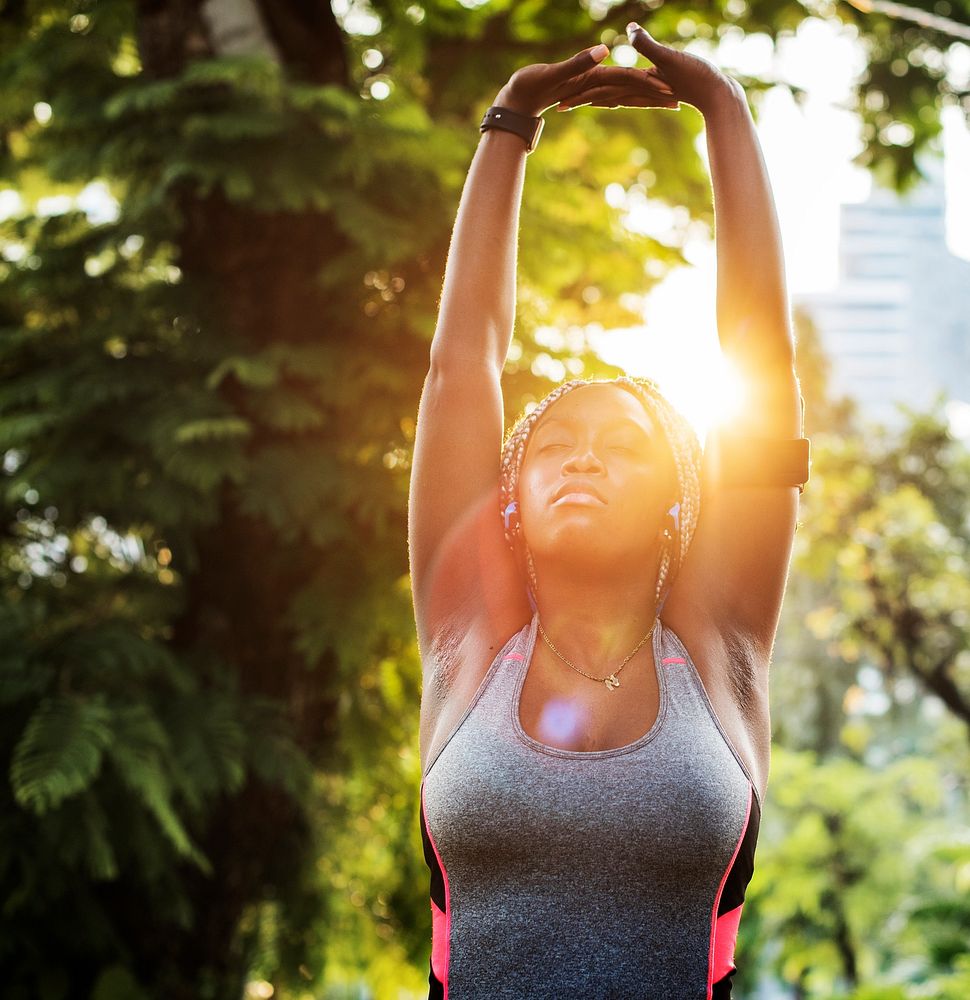 A woman exercising in the park | Premium Photo - rawpixel