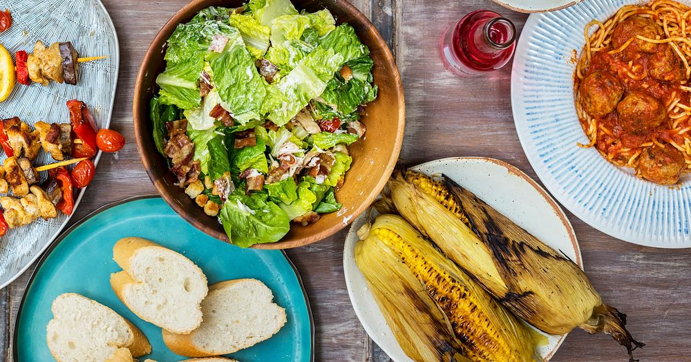 Aerial view of various food | Premium Photo - rawpixel