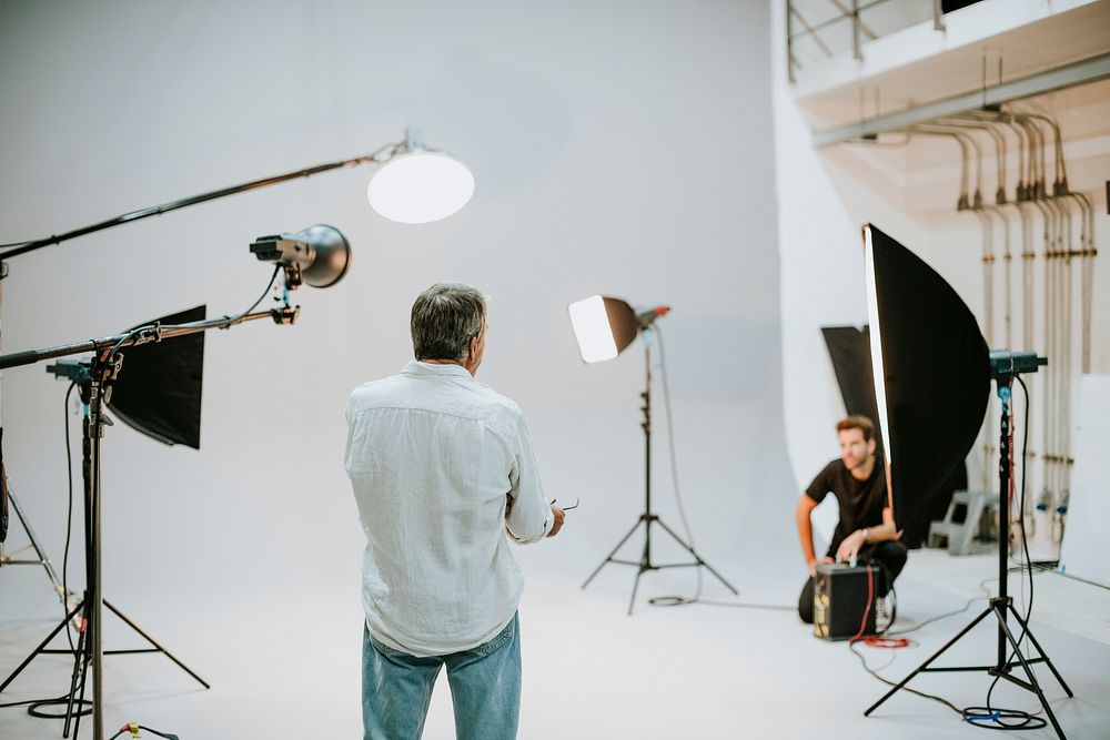 Artist in the studio with lighting | Premium Photo - rawpixel