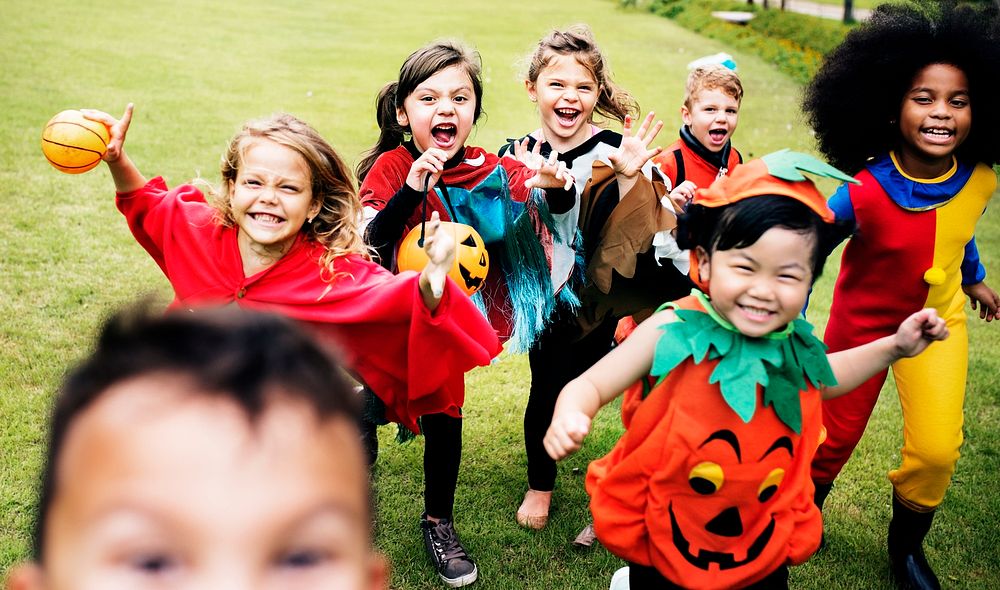 Little kids at a Halloween | Free Photo - rawpixel