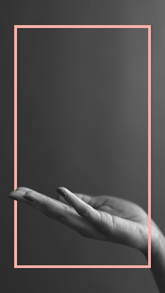 Female hand on a frame | Premium PSD - rawpixel