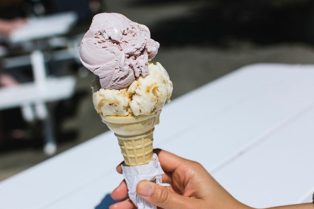Gelato in a cone | Free Photo - rawpixel