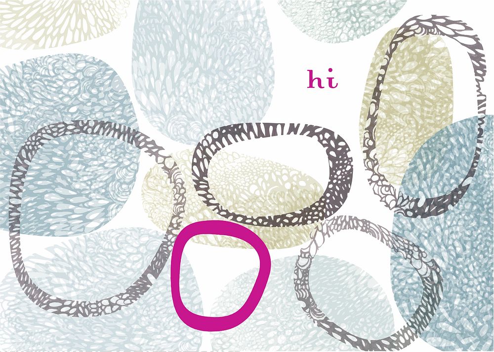 Hi abstract fine art print | Free Vector Illustration - rawpixel