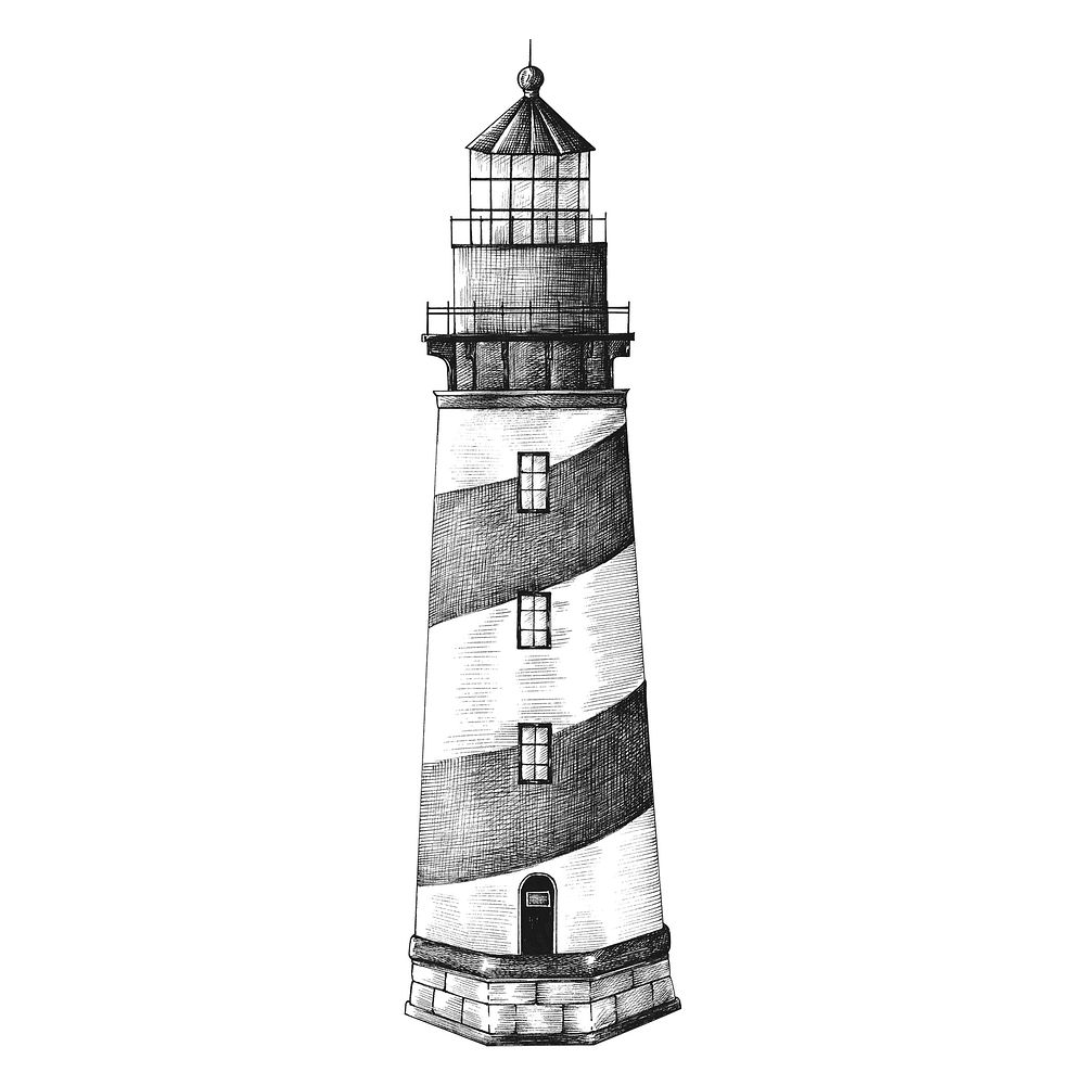 Old lighthouse vintage style illustration | Free Photo Illustration ...