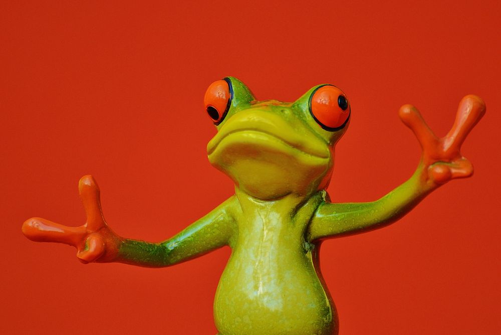 Cute & ugly frog with big | Free Photo - rawpixel