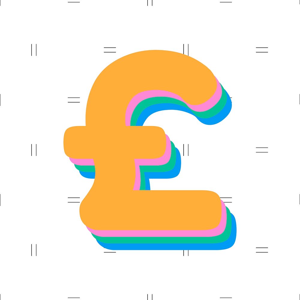 Rounded pound sign font psd | Free PSD - rawpixel